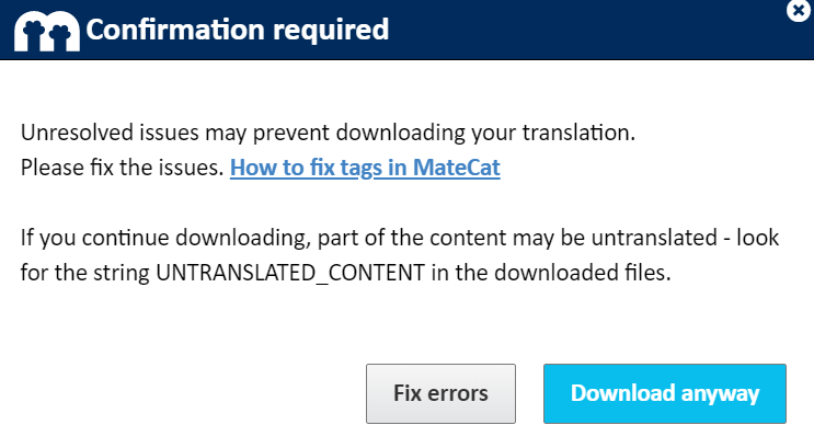 Fixing tag errors and tag issues