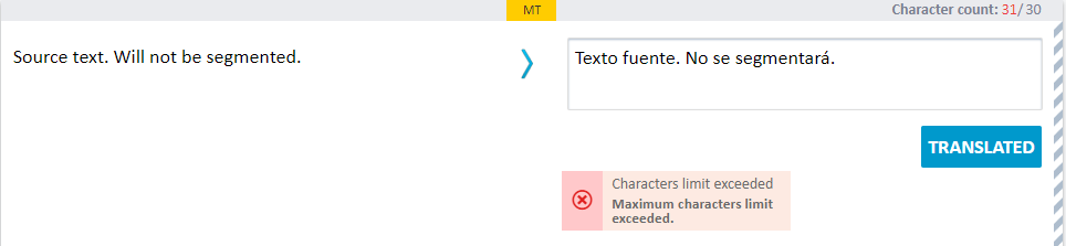 Character limits and notes for segments