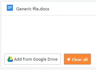 What should I do if I'm not able to upload a Google Drive file?